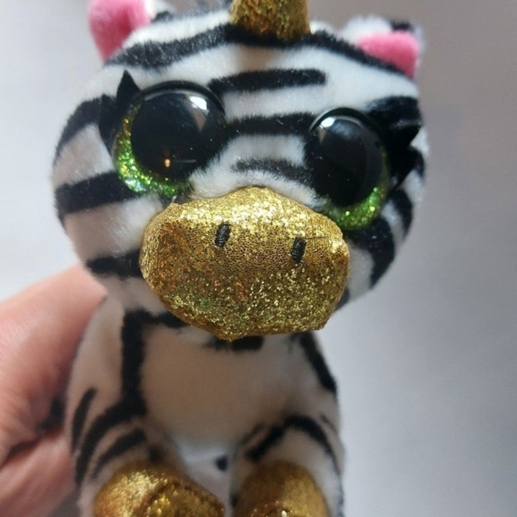 Toys | Coco Surprise Zebra Plush Stuffed Rainbow Glitter Unicorn | Poshmark